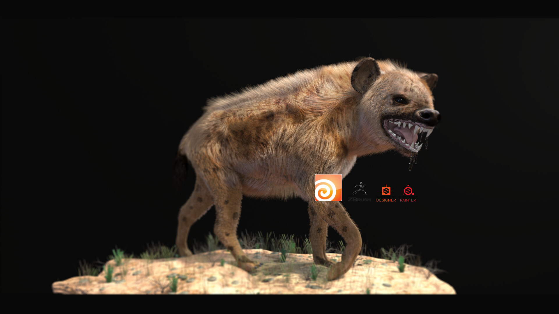 ArtStation - Hyena Base Render WIP