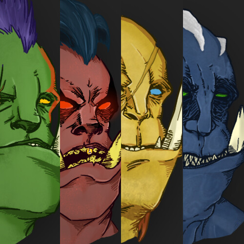 ArtStation - Orc Tribes