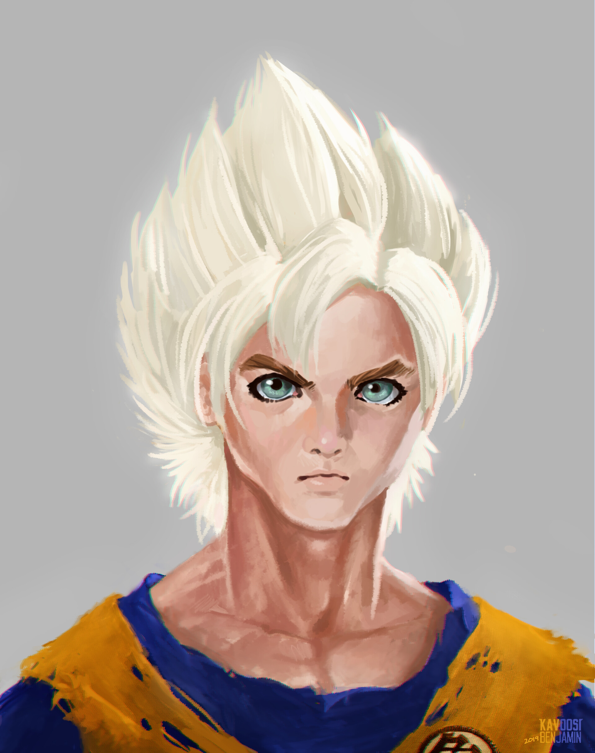 ArtStation - Dragon Ball Super Saiyan Goku