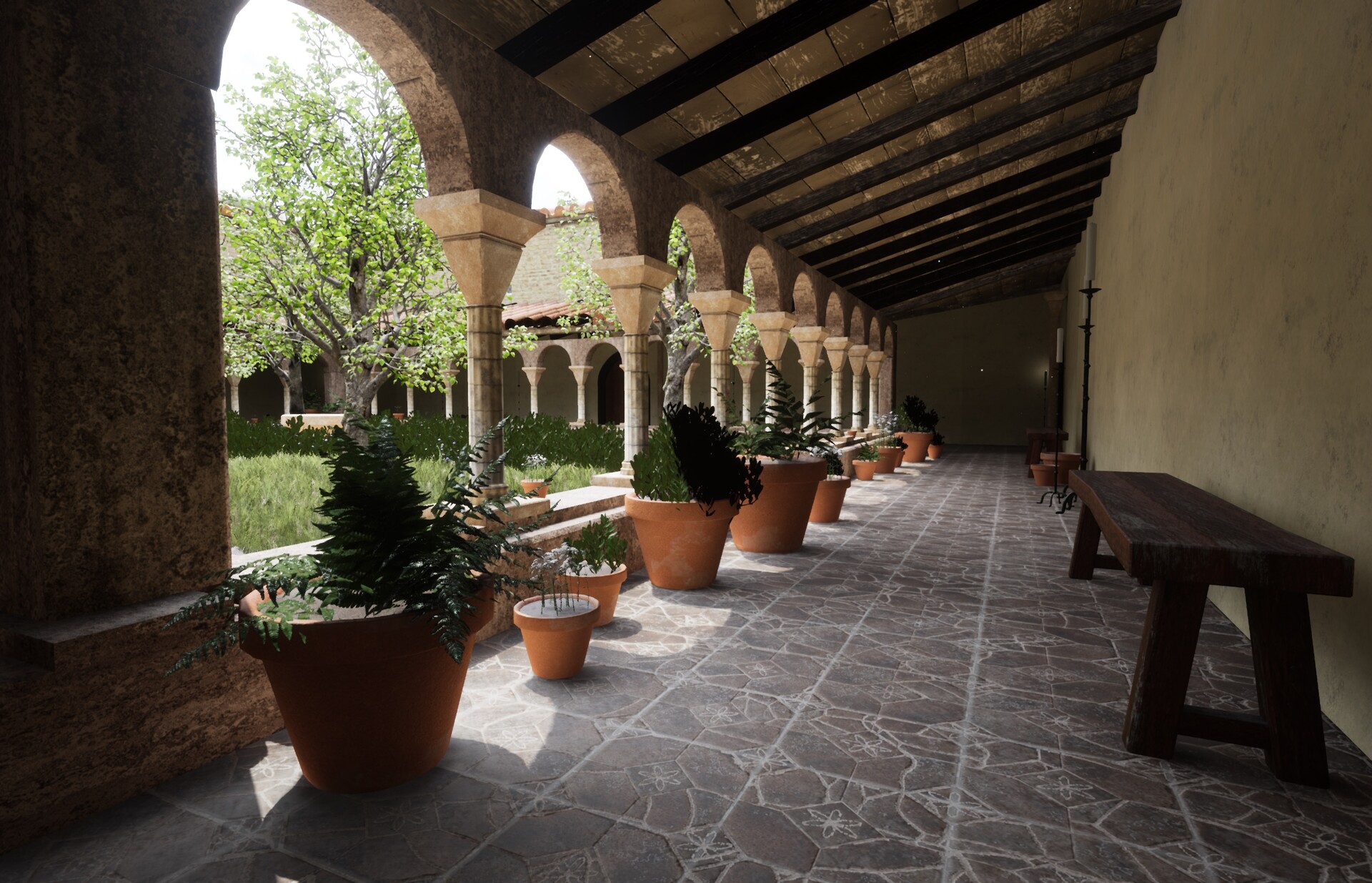 ArtStation - Medieval Cloister