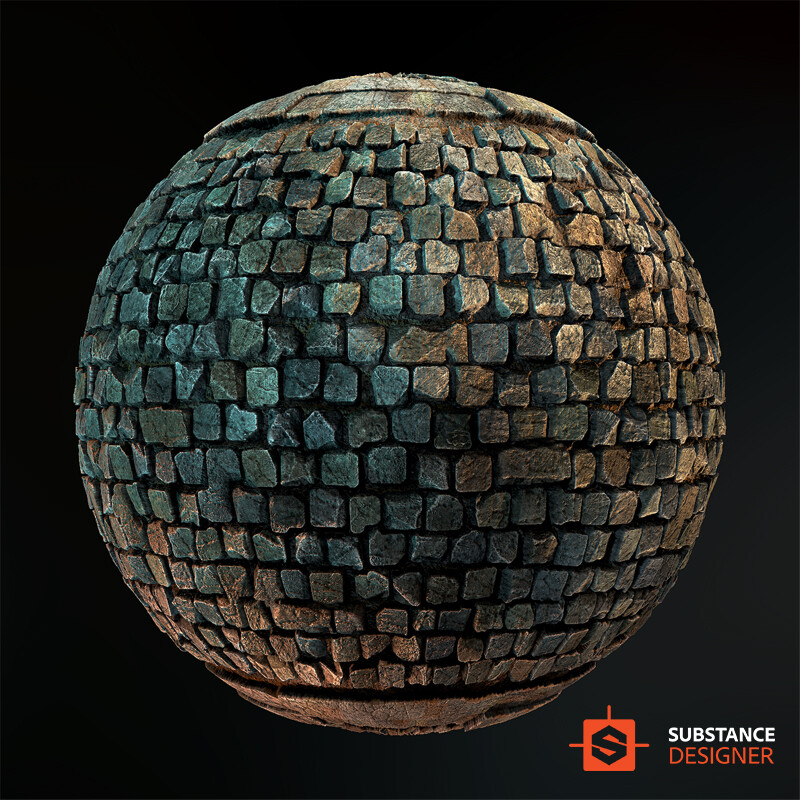 ArtStation - Substance Designer - Procedural Cobblestone