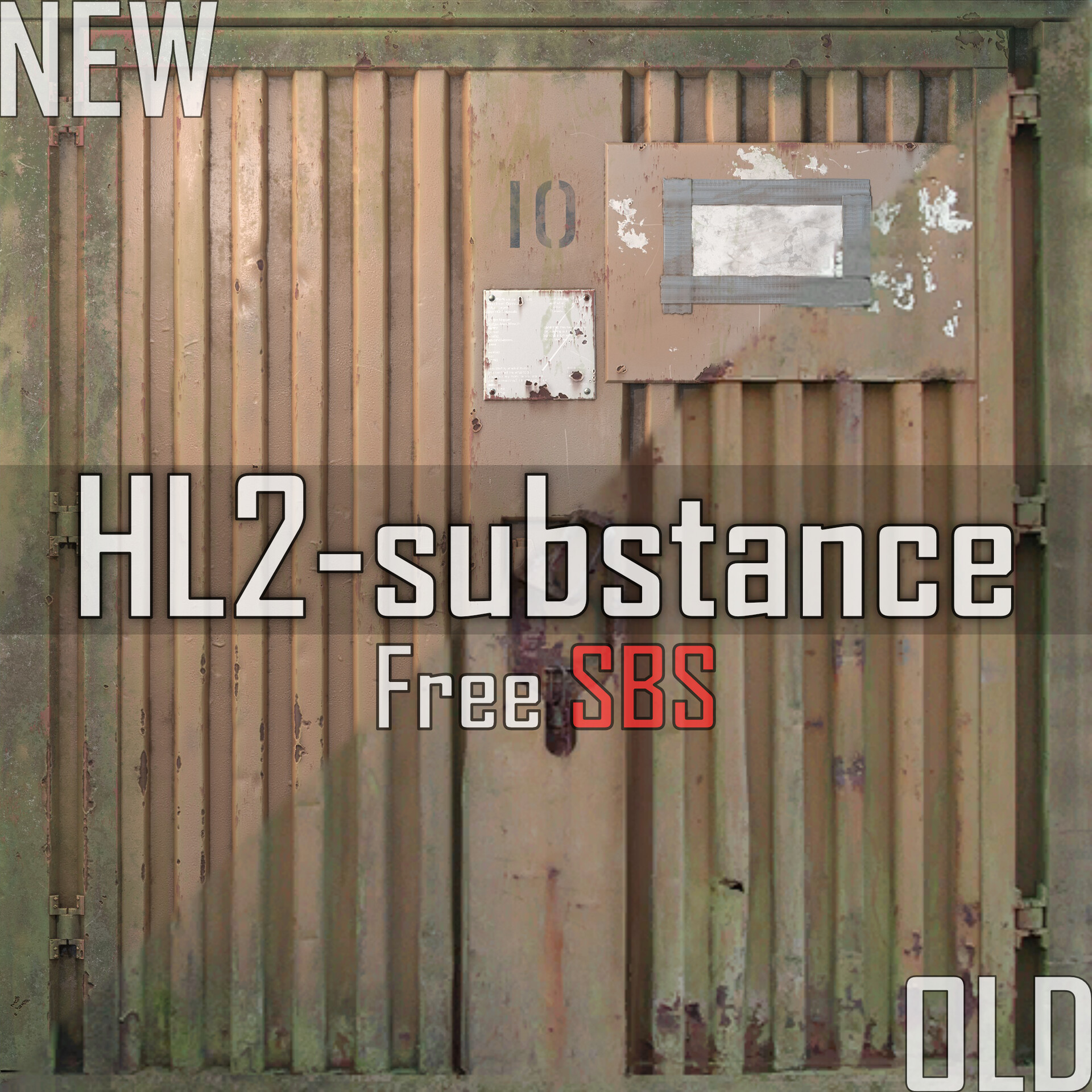 ArtStation - HL2-Substance / Prop Container Door