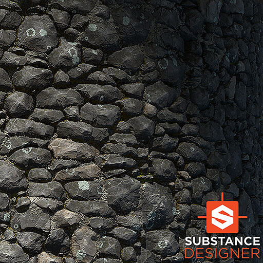 ArtStation - Castle Stone Wall