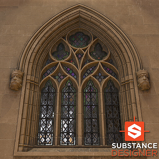 ArtStation - Substance - Church Window