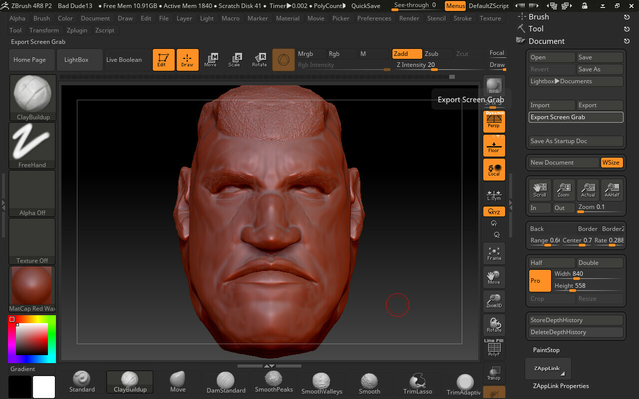ArtStation - Concept Head Sculpt (Zbrush, about 4 hours of work)