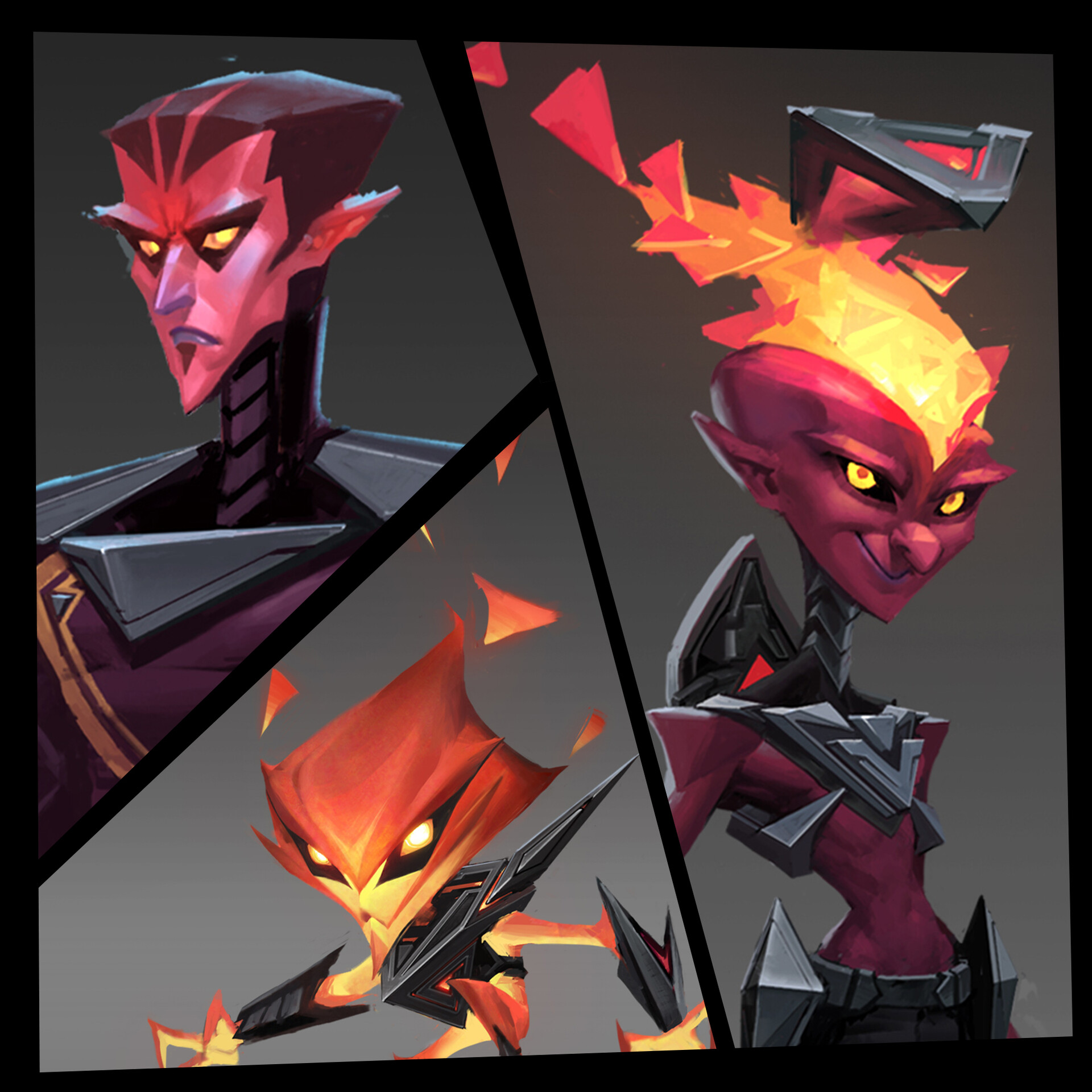 ArtStation - Red faction character concept art for Guardians of Atlas