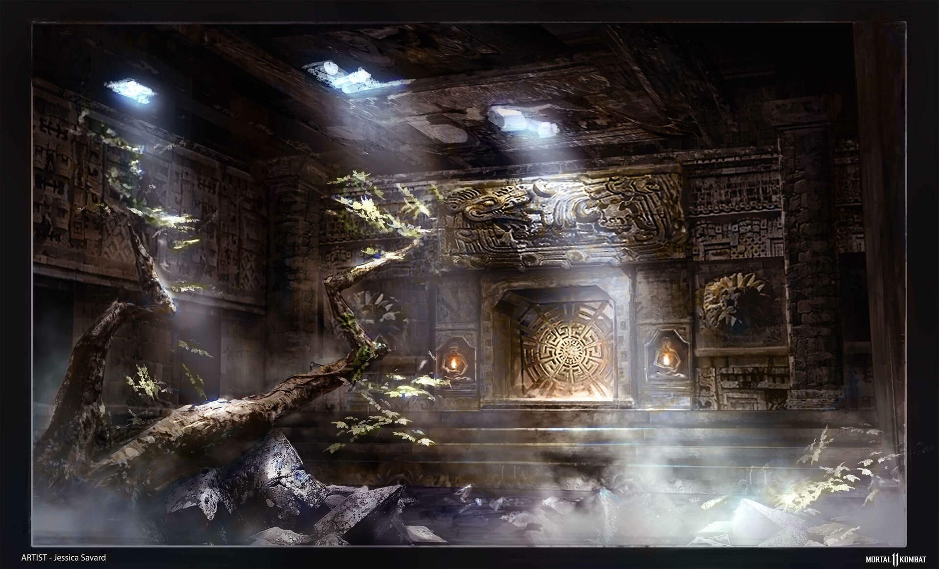 ArtStation - MK11 Krypt Temple and environments sketches