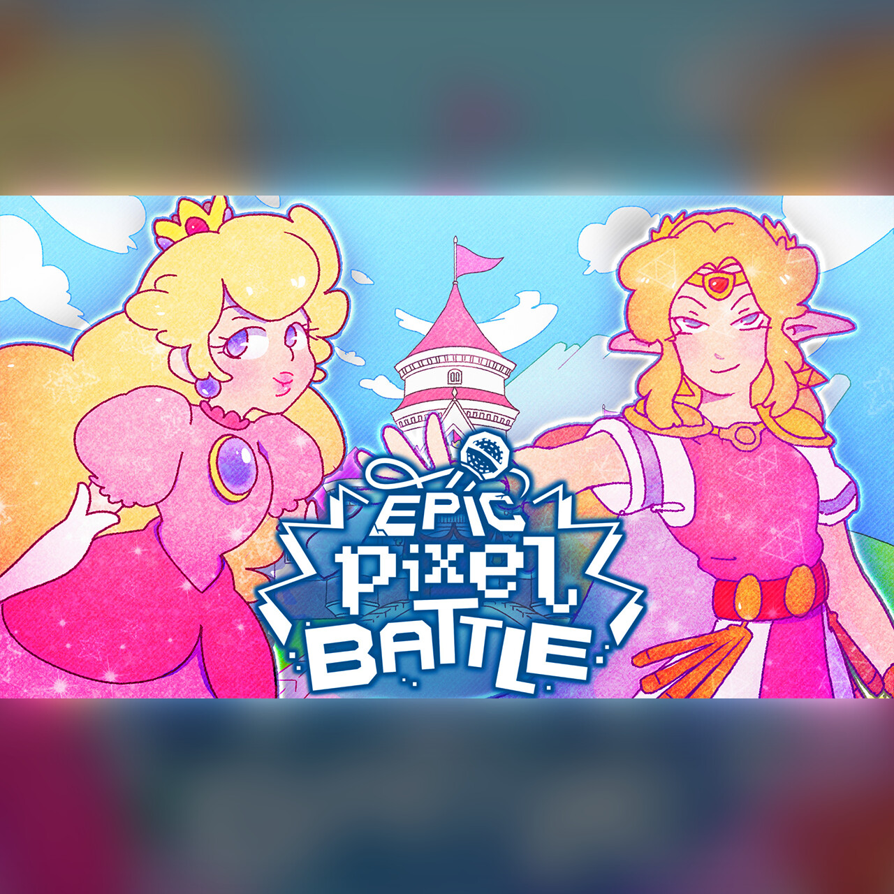 ArtStation - EPIC PIXEL BATTLE - Peach Vs Zelda