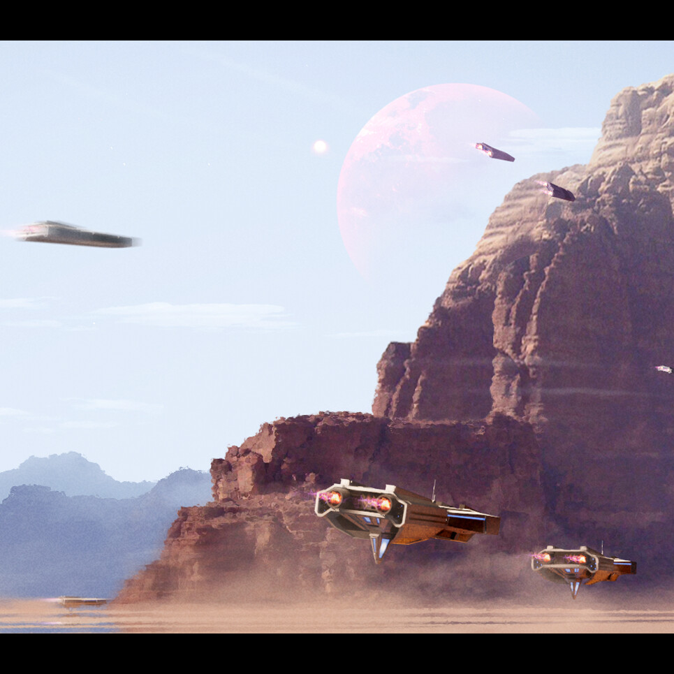 ArtStation - Desert ships