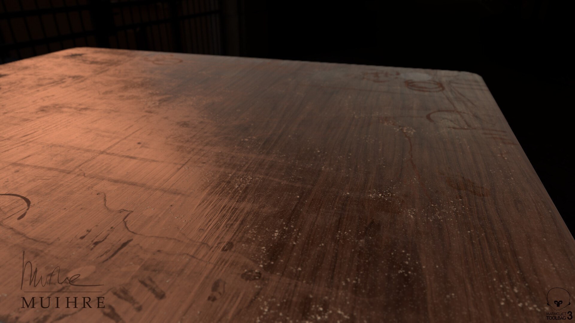ArtStation - Dirty table | game-ready