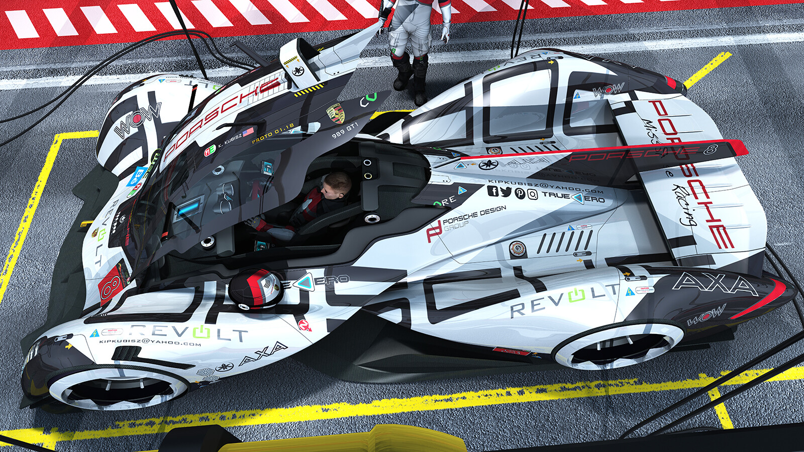 ArtStation - A CONCEPTUAL PORSCHE LMP RACER