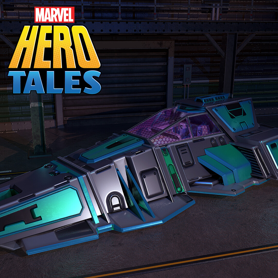 ArtStation - MARVEL - Low poly Escape Pod - Marvel Hero Tales - Mobile