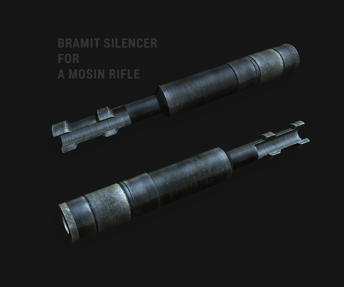 ArtStation - Bramit silencer for a Mosin rifle