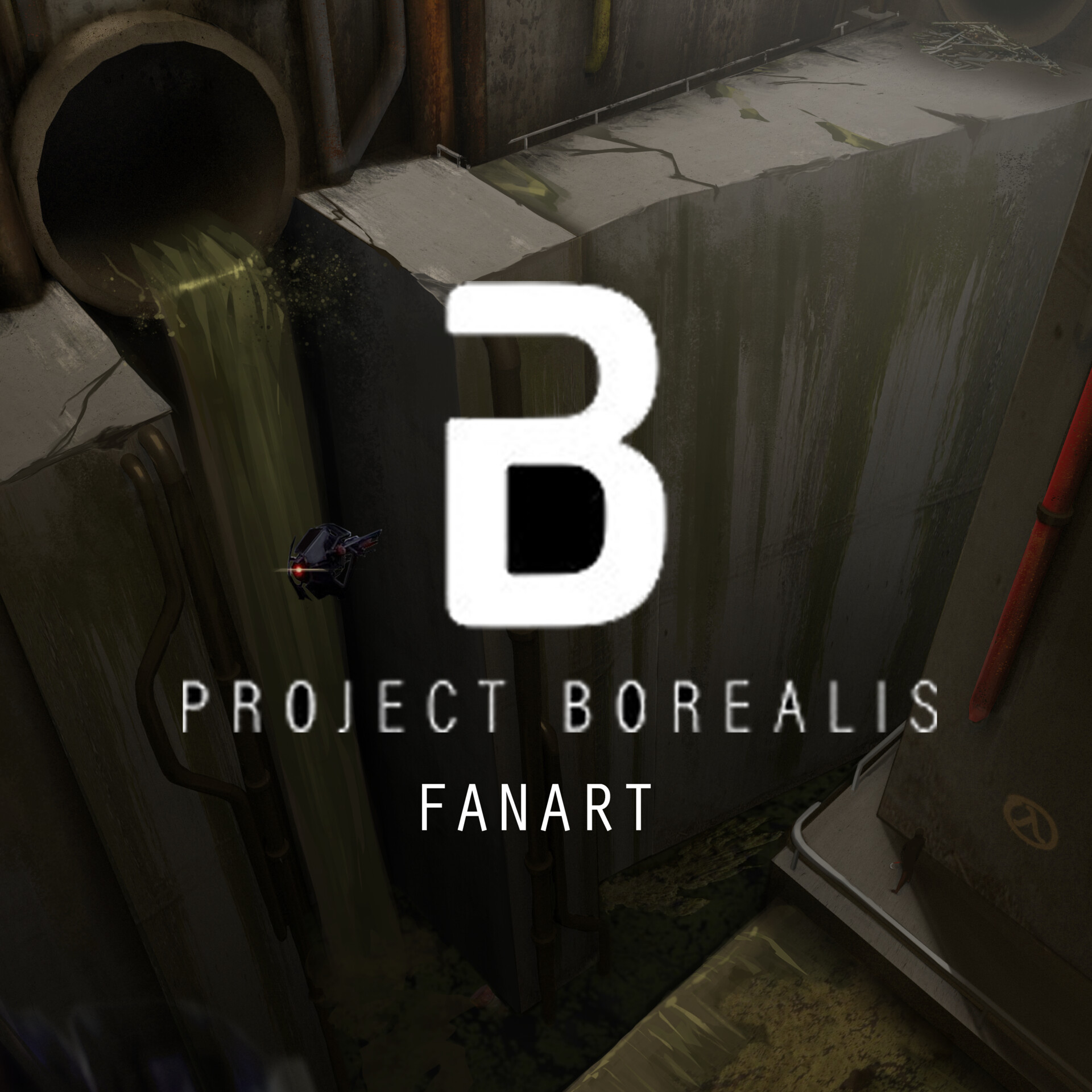ArtStation - Project Borealis fanart - Sewer Exploration