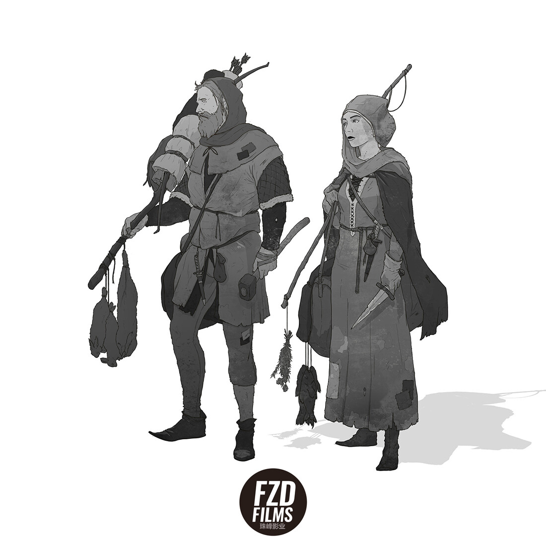 ArtStation - Medieval Survival Game Characters - Serfs