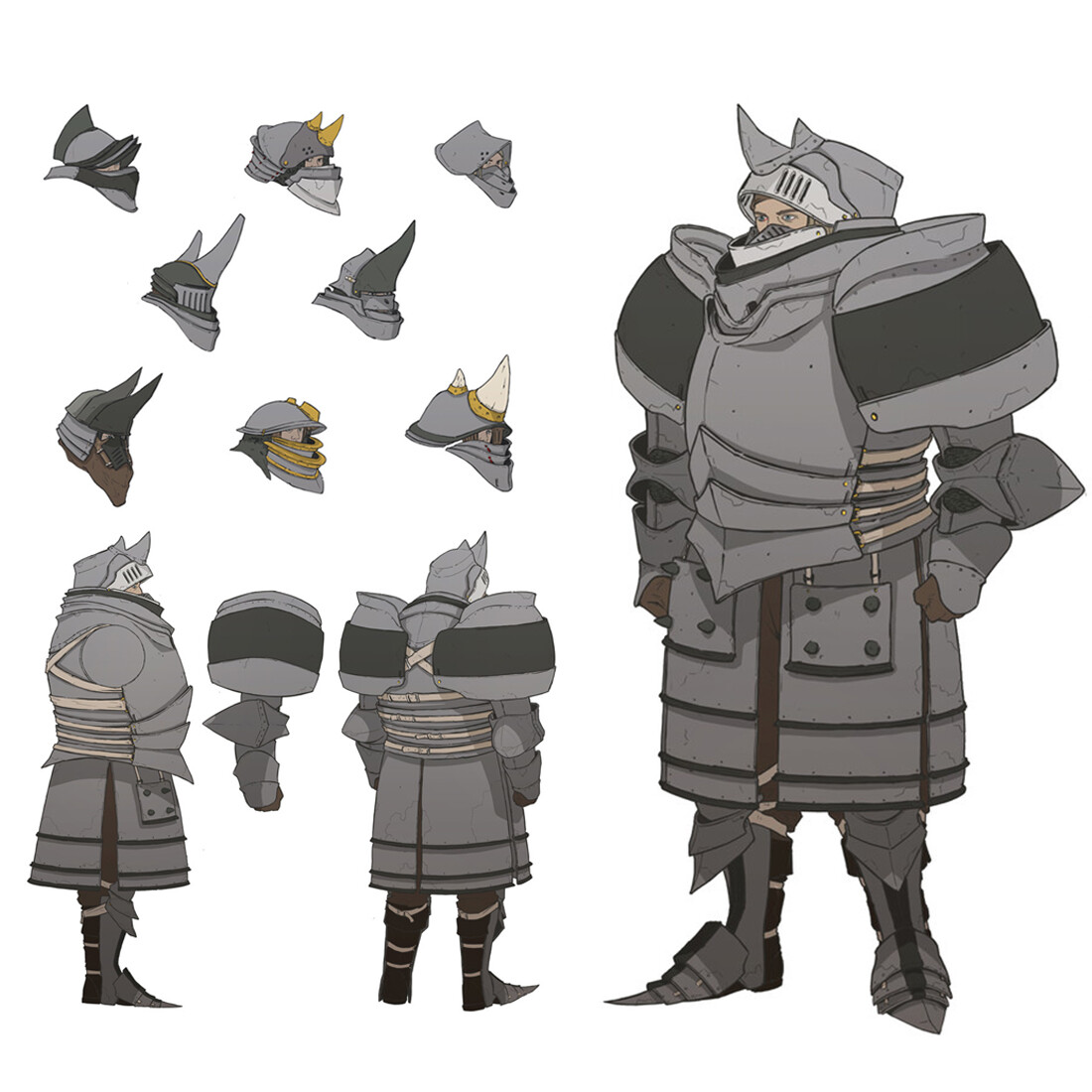 ArtStation - Rhino inspired Knight