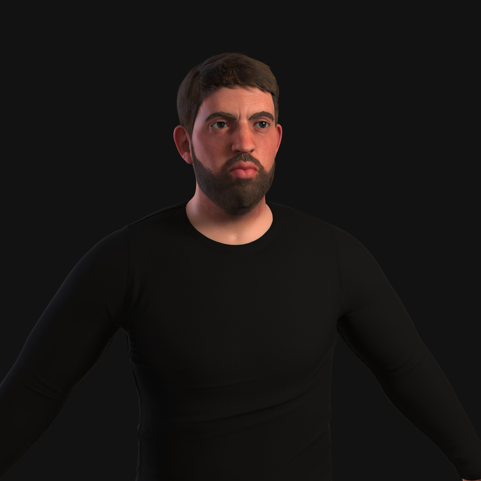 ArtStation - Luke Schwartz (Poker Player) - Likeness 3d model