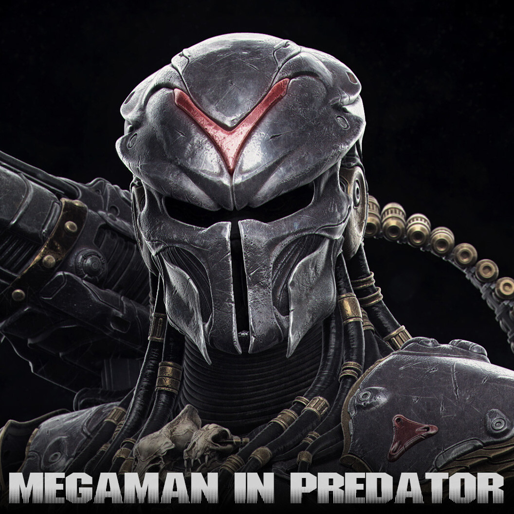 ArtStation - Vilator - Mega Man meets Predator