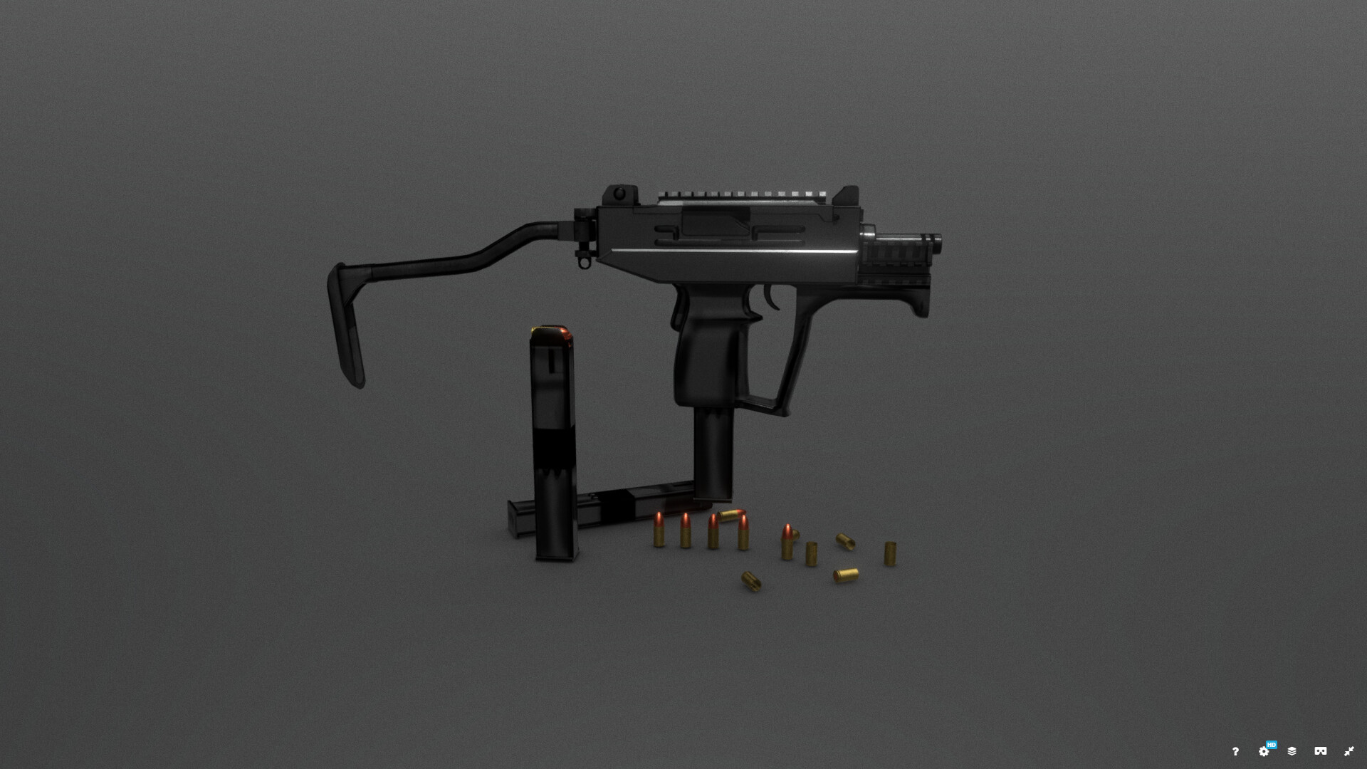 ArtStation - Uzi Military Weapon