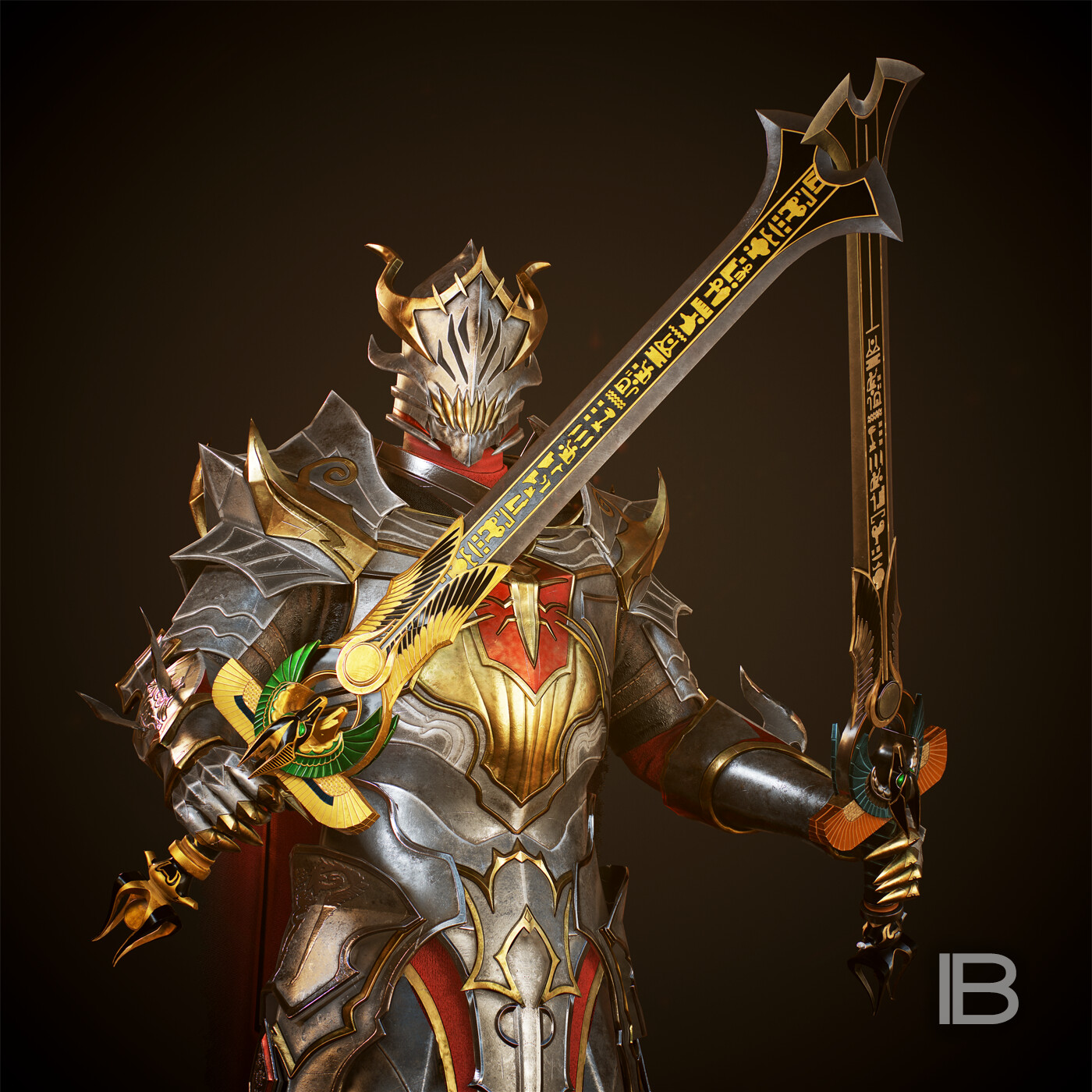 ArtStation - Iron Blade Black Guard Armor 1