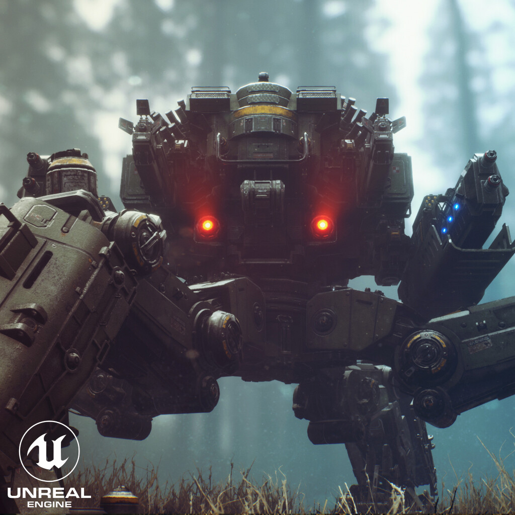 ArtStation - Goliath MK-3 in-game asset Unreal engine 2.19