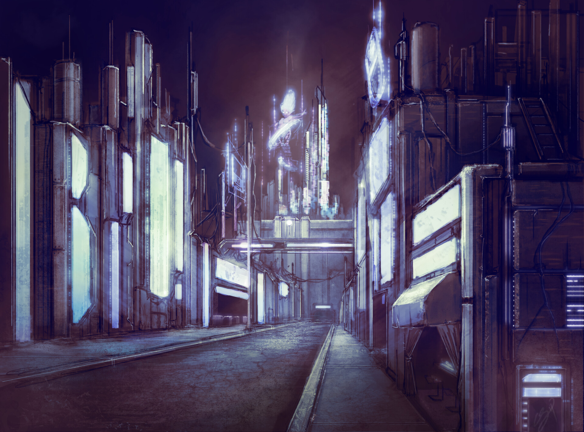 ArtStation - Parallel - City Exterior Concept