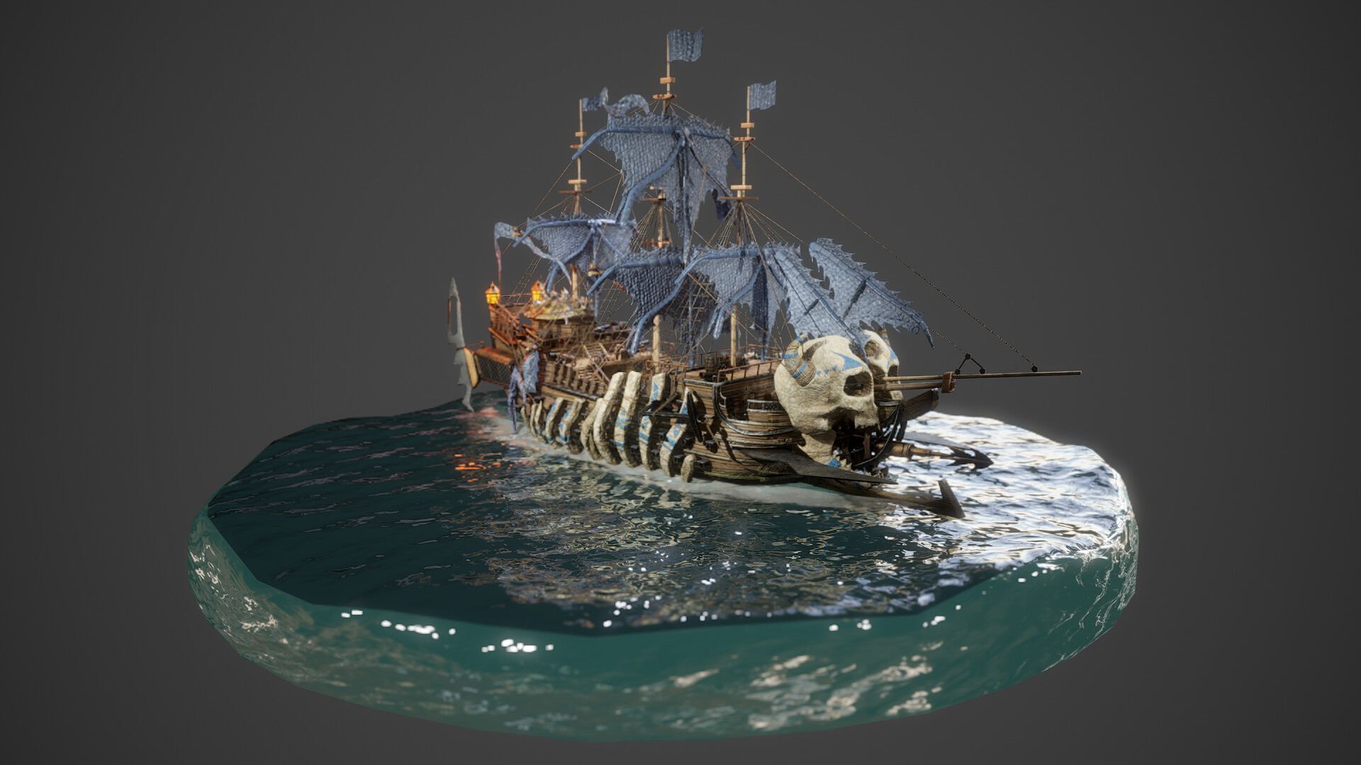 ArtStation - Skull, Monster Ship