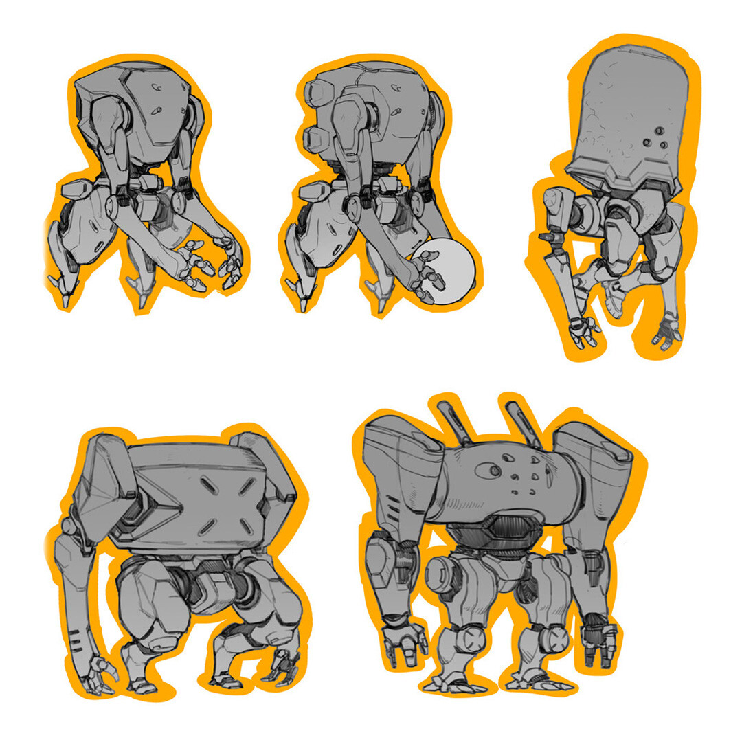 ArtStation - Sci-fi action bots