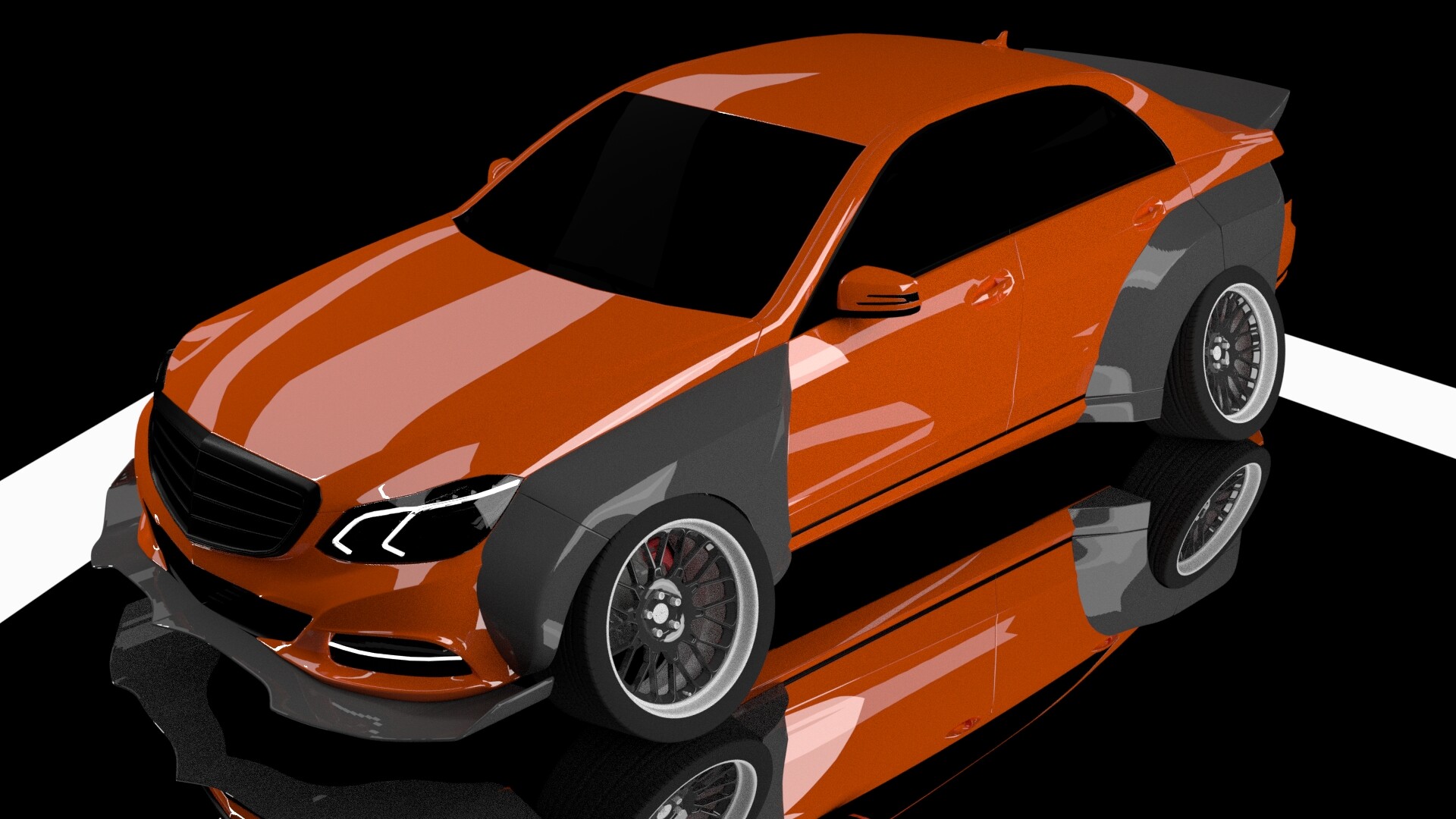 ArtStation - Mercedes benz (own body kit)