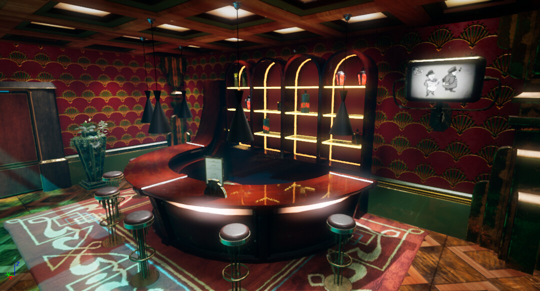 ArtStation - Small BioShock inspired Restaurant