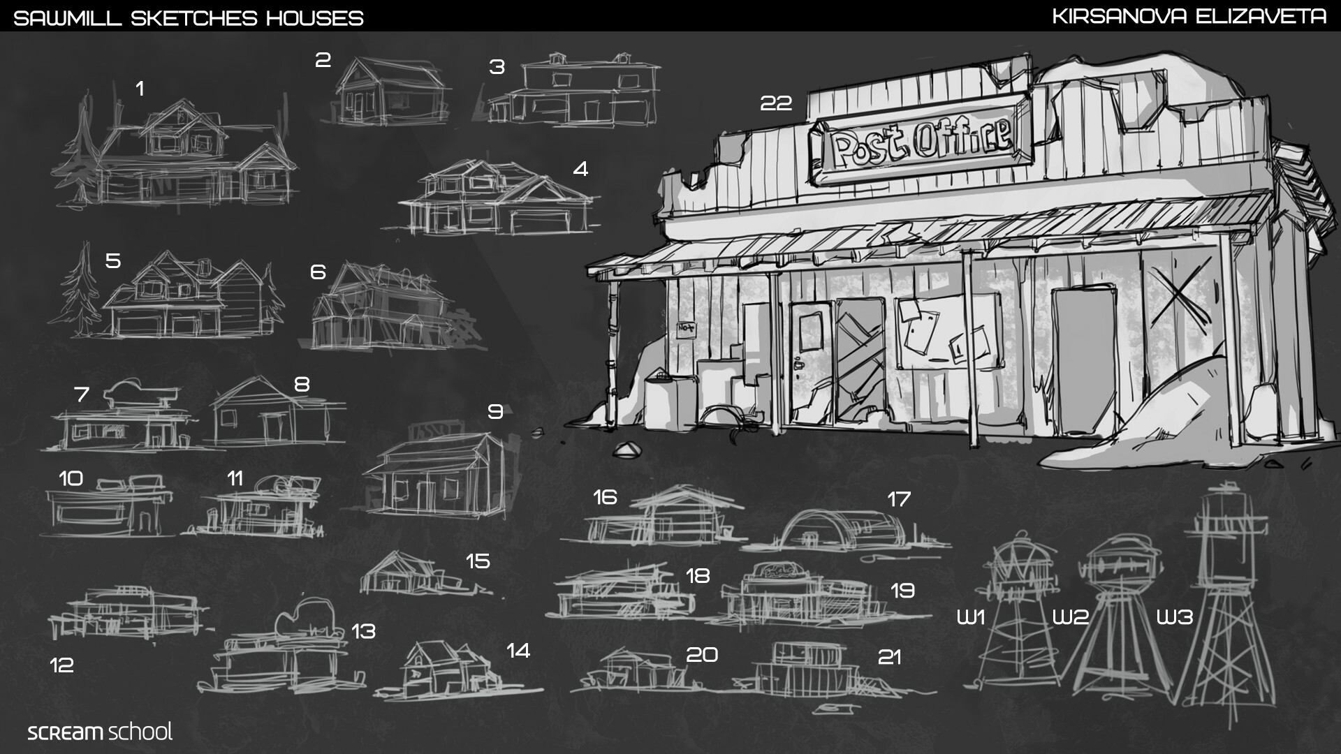 ArtStation - Sawmill Concept Design