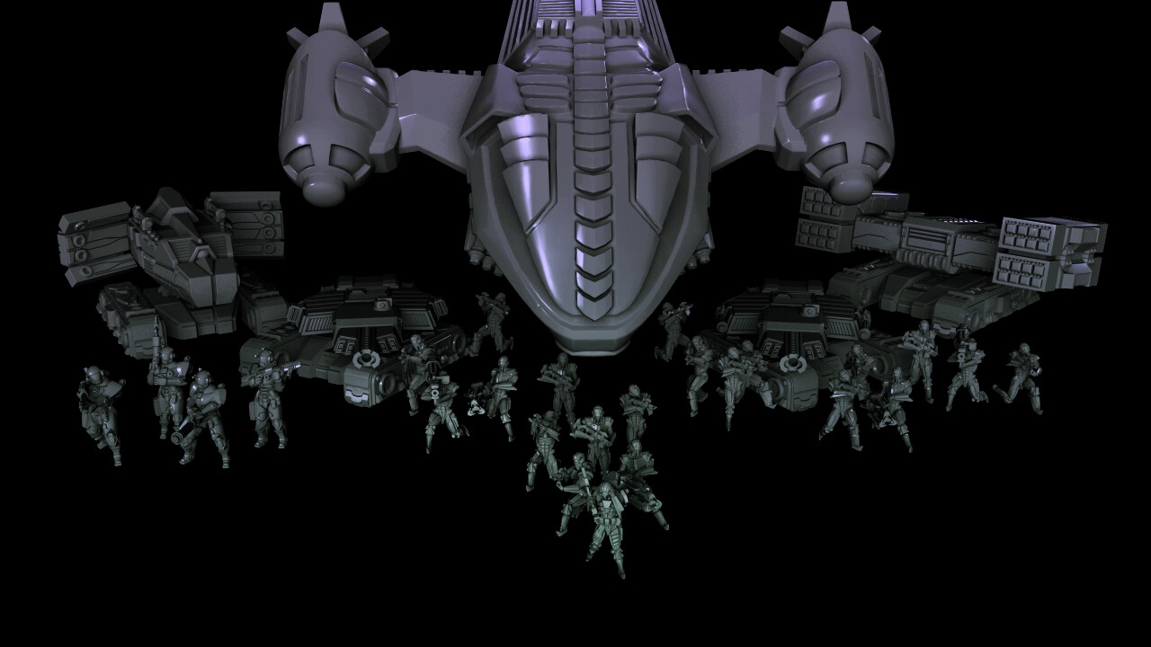 ArtStation - Space Battle Wargame