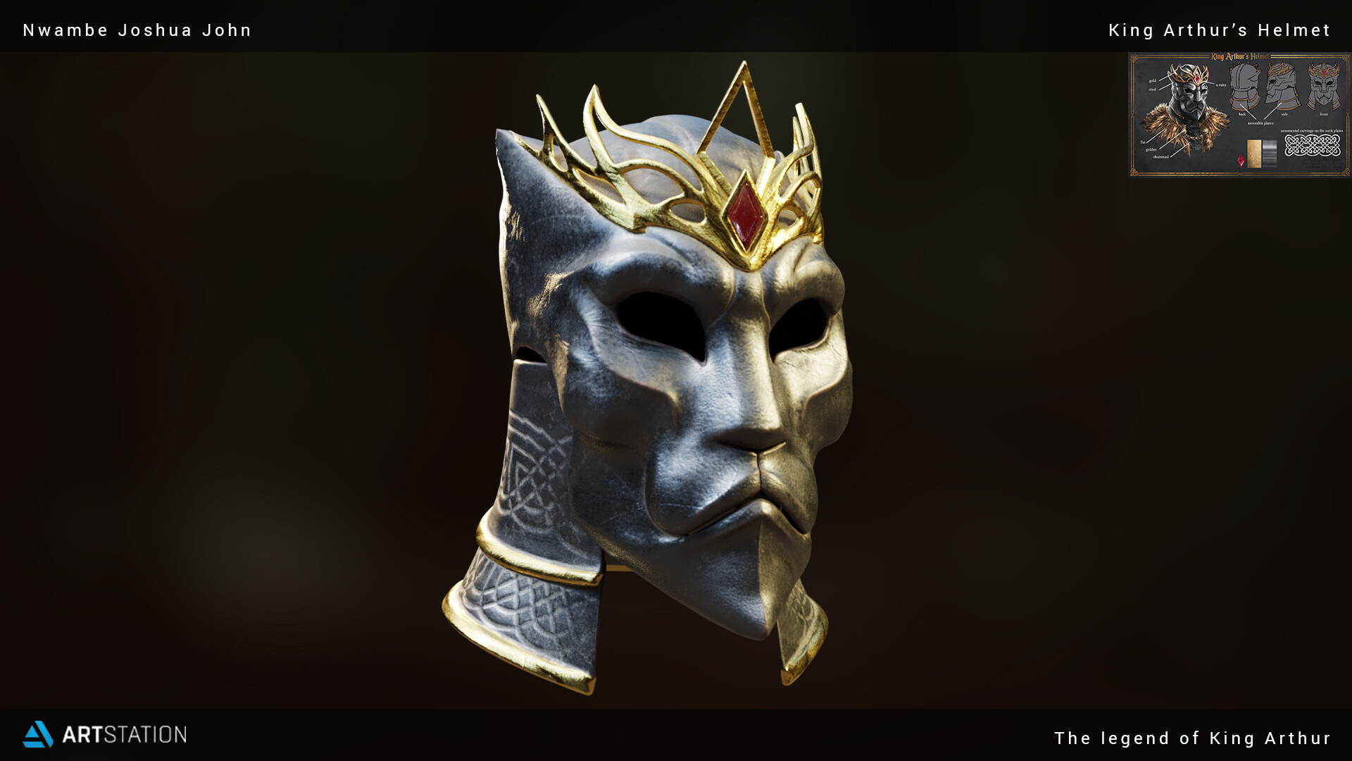 ArtStation - King Arthur's Helmet