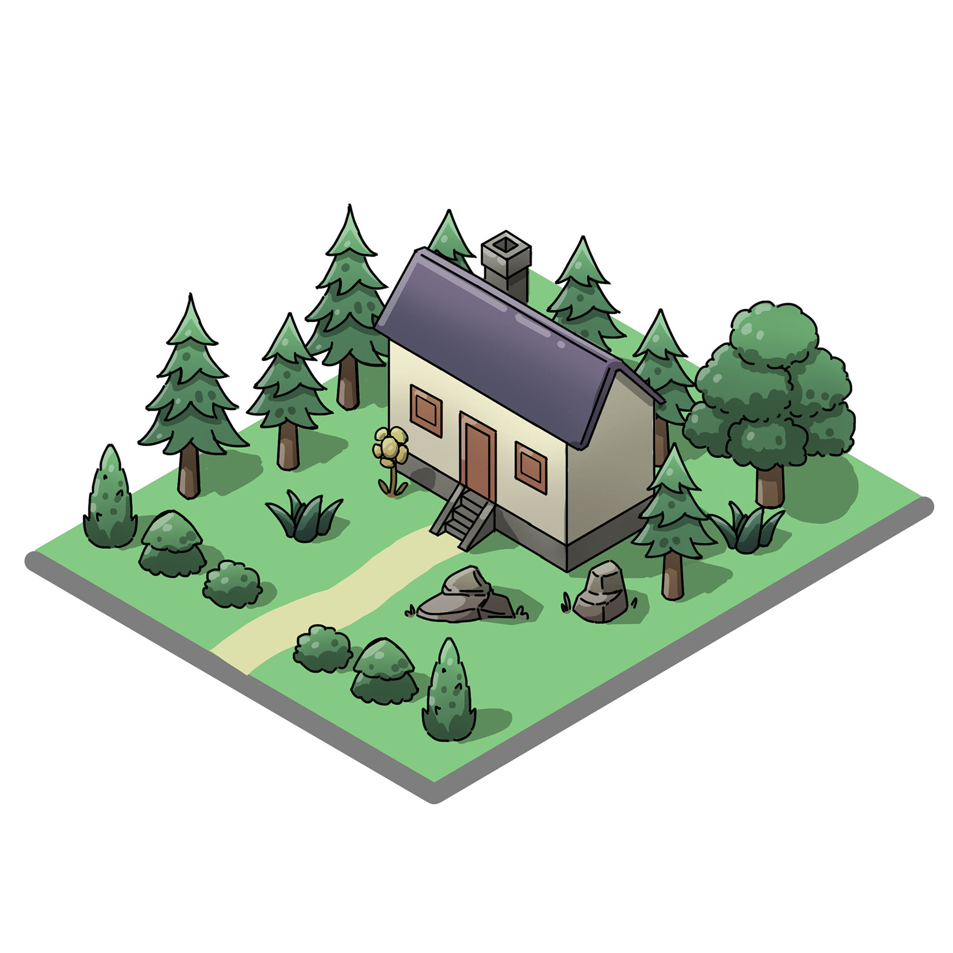 ArtStation - Isometric House