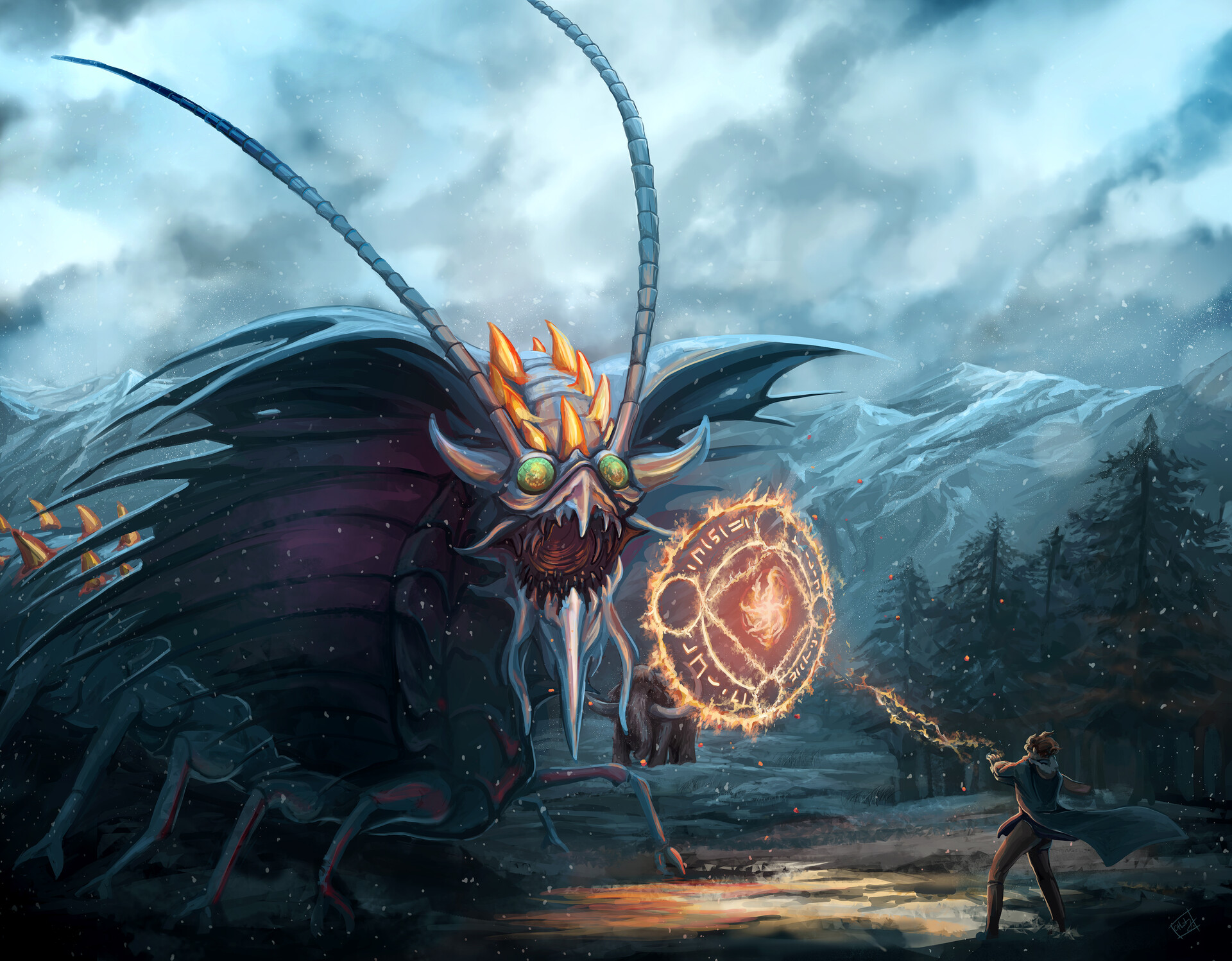 ArtStation - Caleb v. The Remorhaz