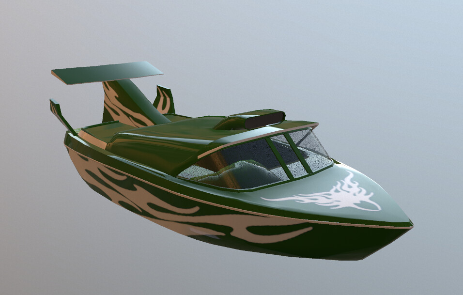 ArtStation - Speed Boat