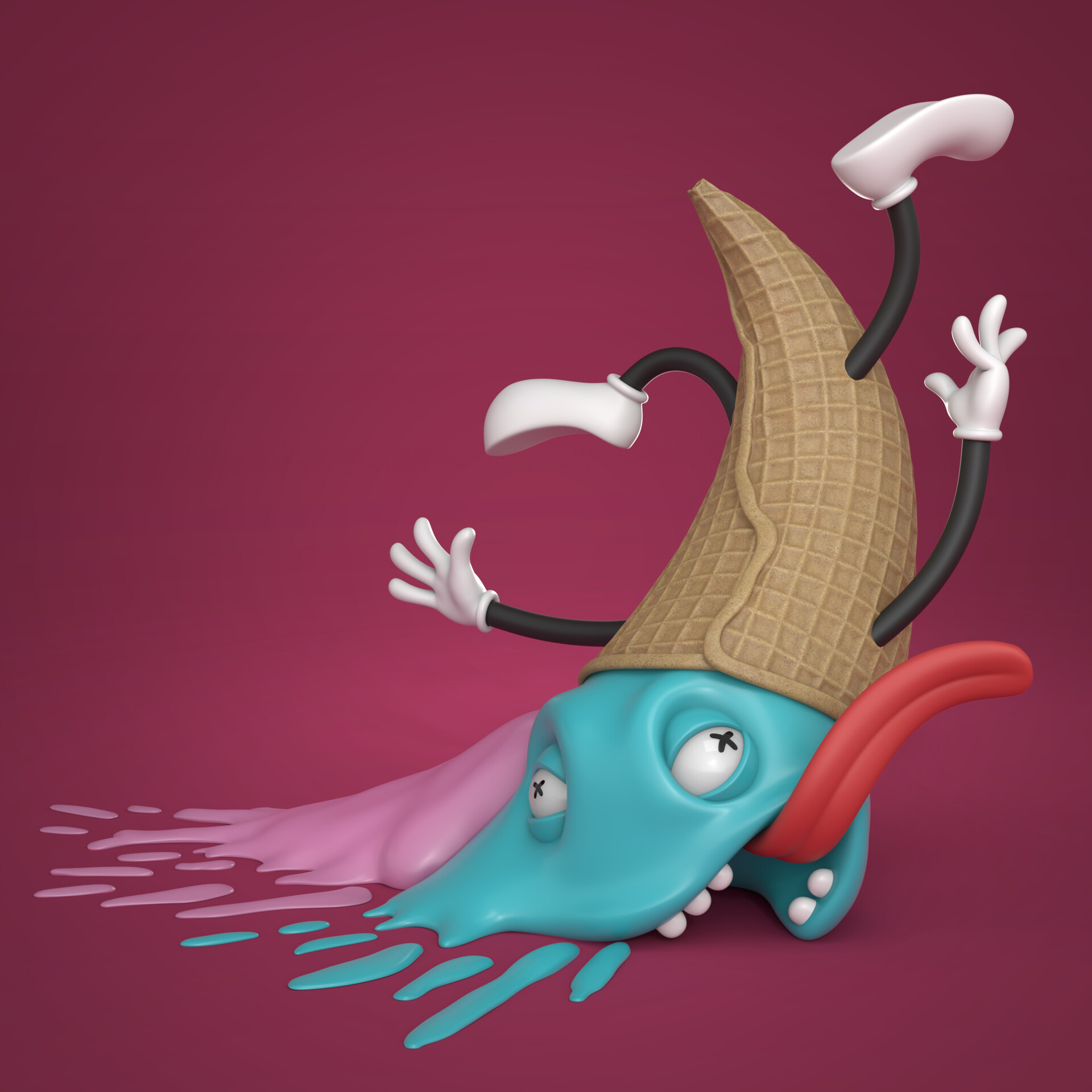 ArtStation - Fallen Ice Cream