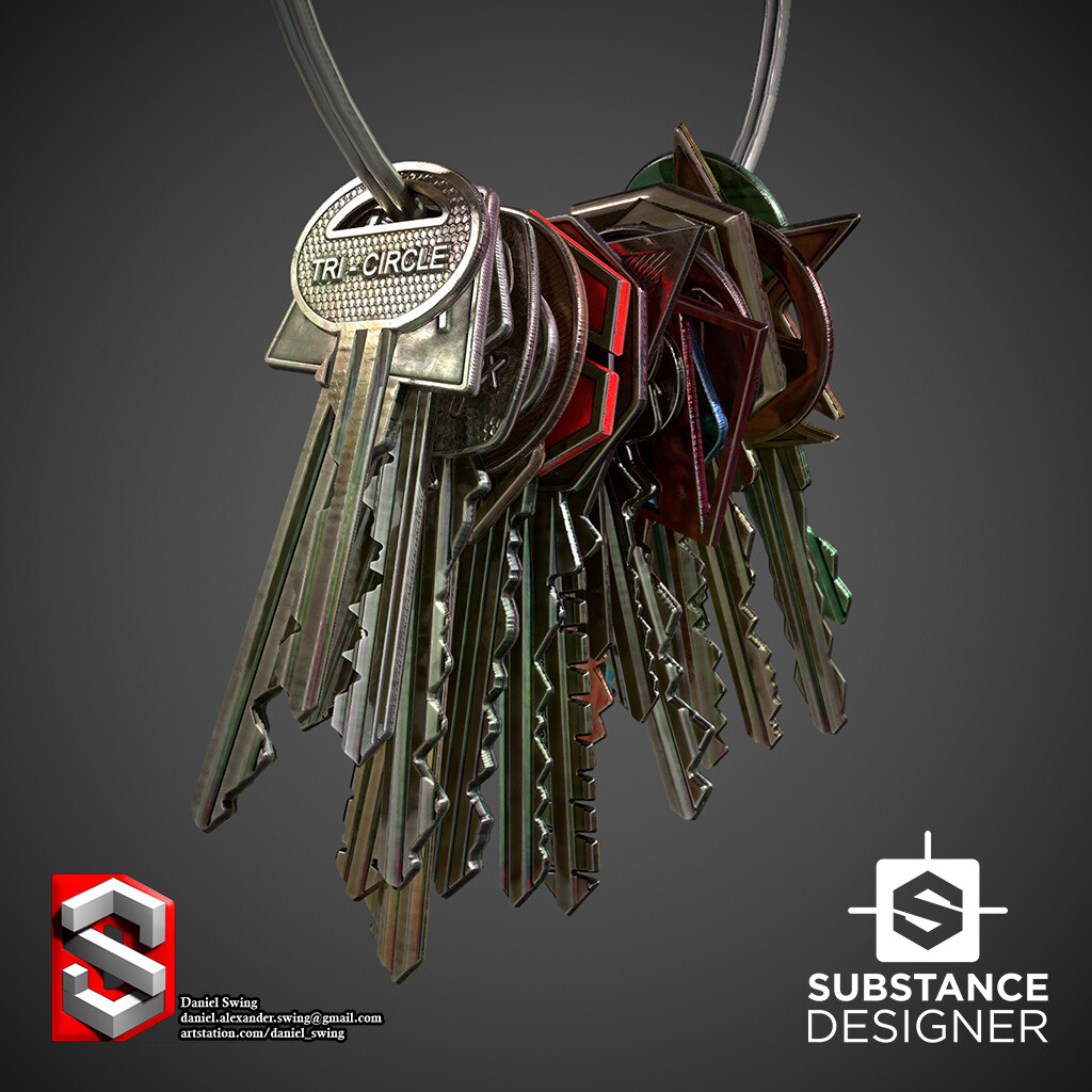ArtStation - Key Ring Generator - Substance Designer Tool