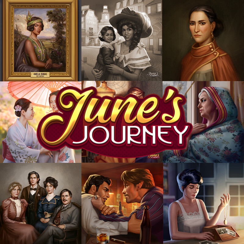 ArtStation - June's Journey character illustration