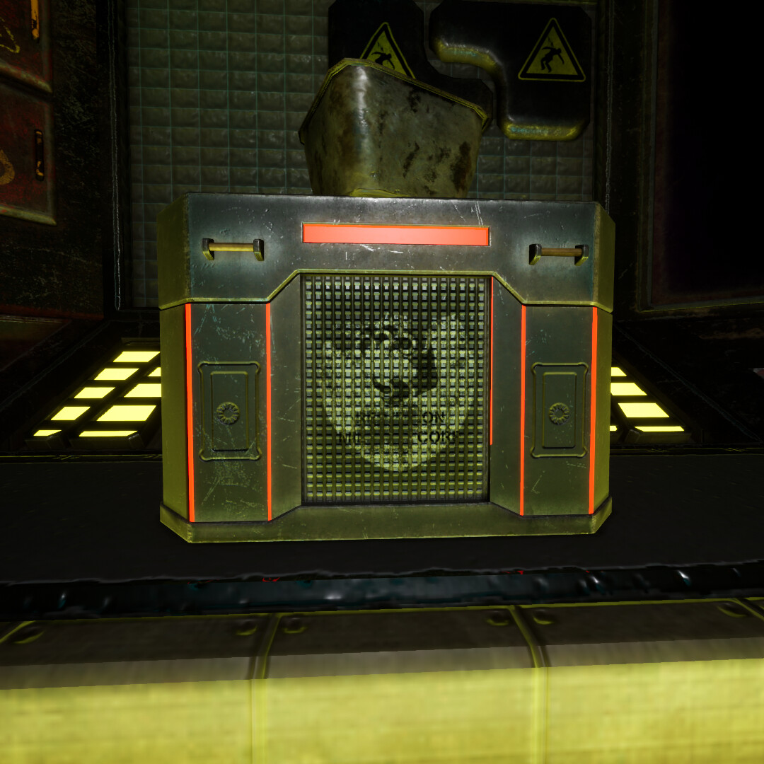 ArtStation - Sci Fi Red Talon Crate