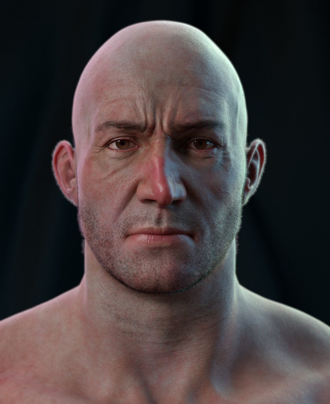 ArtStation - "The man" - In The Search For a Realistic-Looking Model.