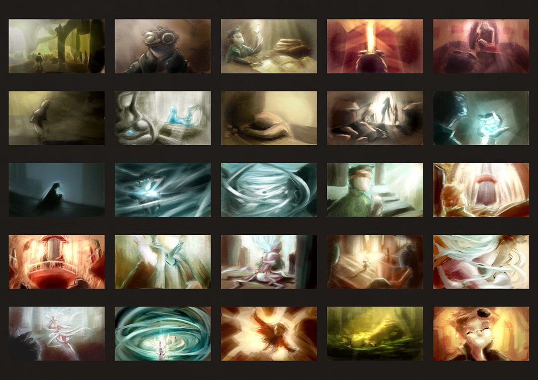 ArtStation - Color key study from script