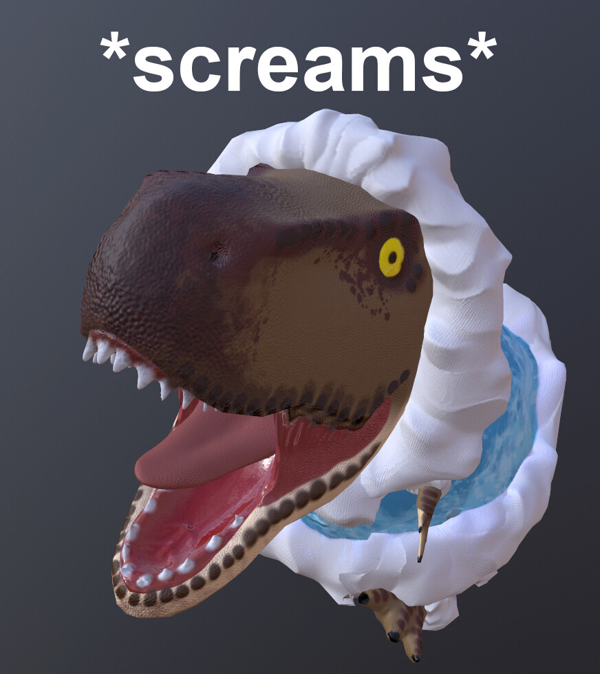 ArtStation - Screaming Siberian Rex