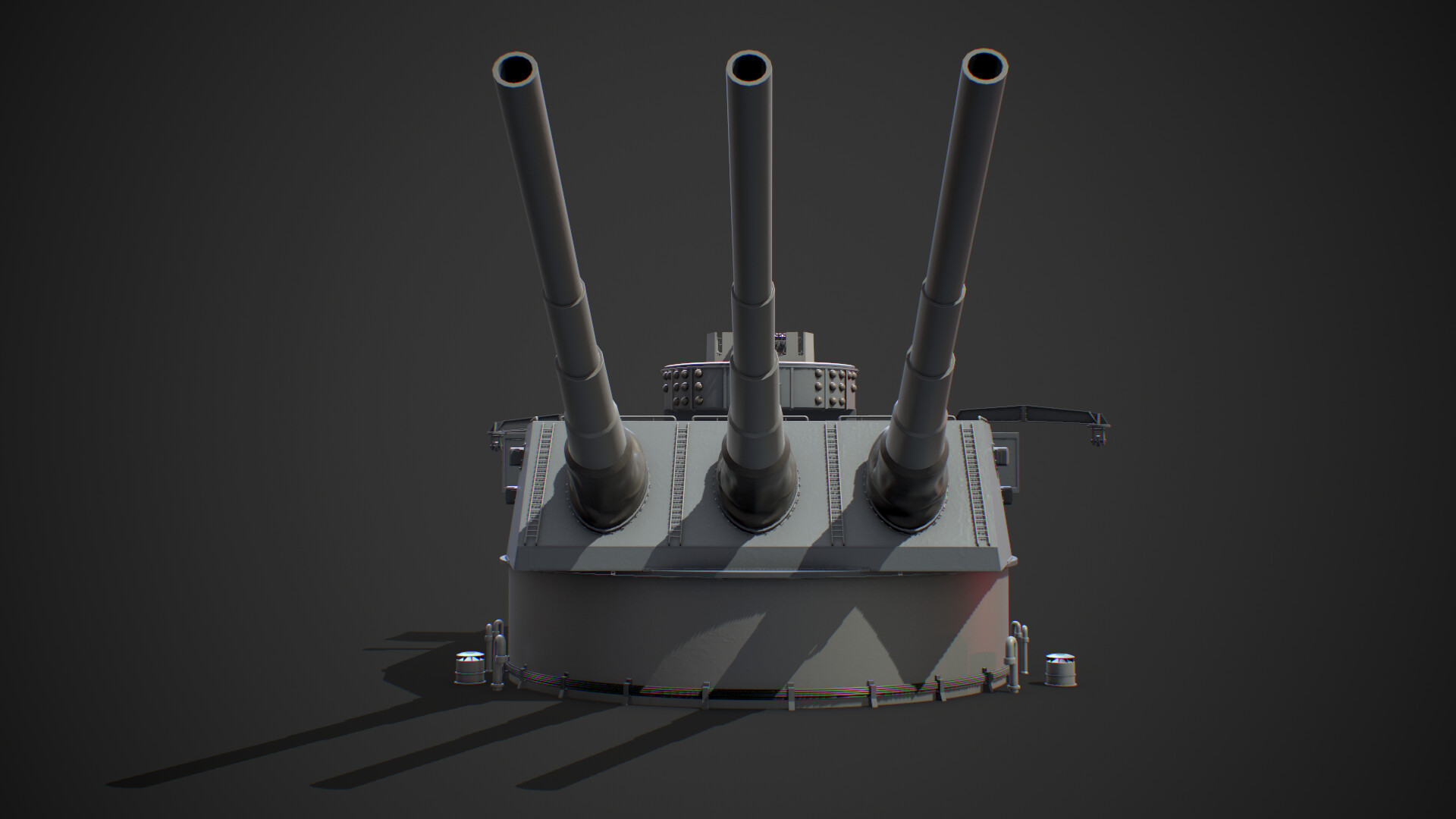 ArtStation - USS Iowa Battleship Project WIP - 16"/50 Caliber Mark 7 ...