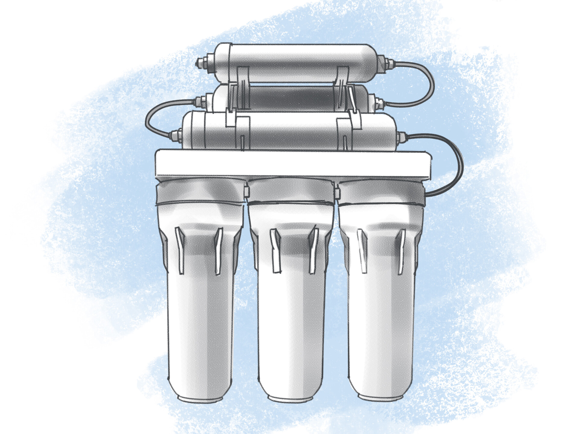 ArtStation - illustrations of filters for drinking water