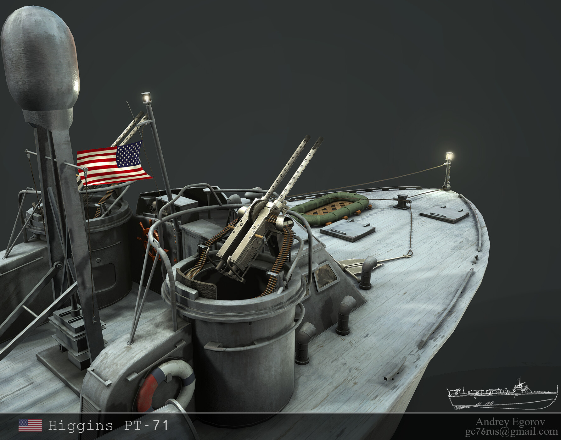 ArtStation - Higgins PT-71, Andrey Egorov