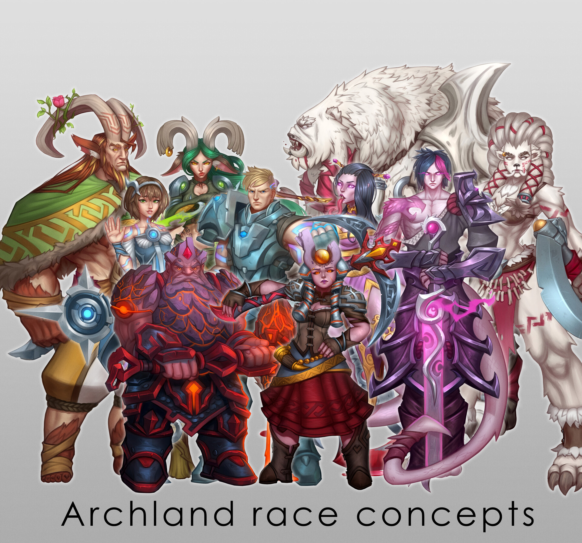 ArtStation - Archland race concepts