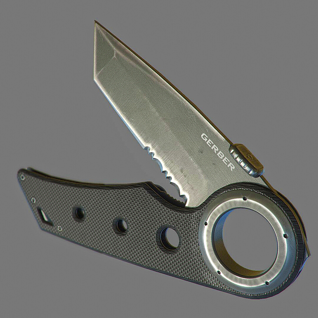 ArtStation - folding knife Gerber Remix Tactical