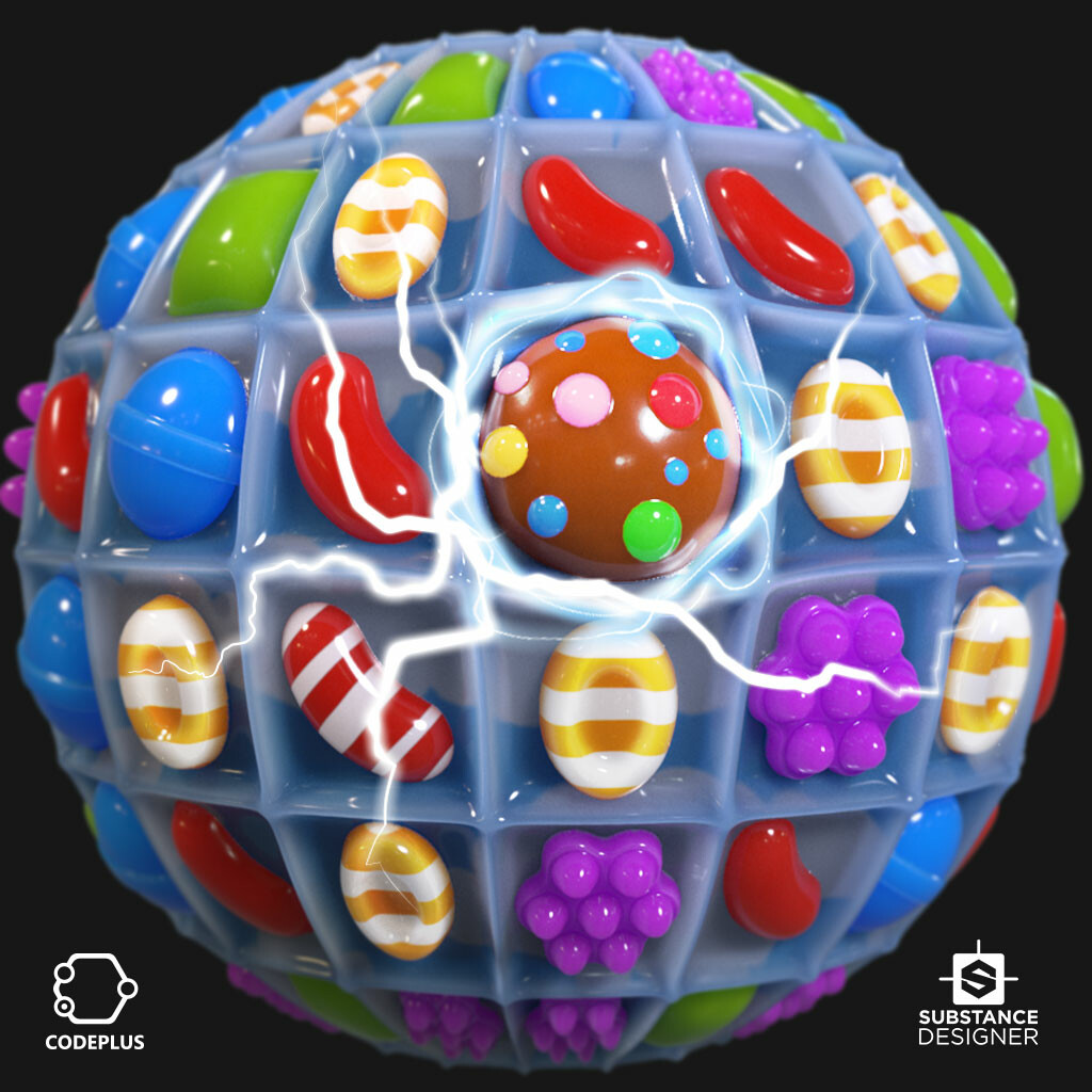 ArtStation - Candy crush - Substance Designer