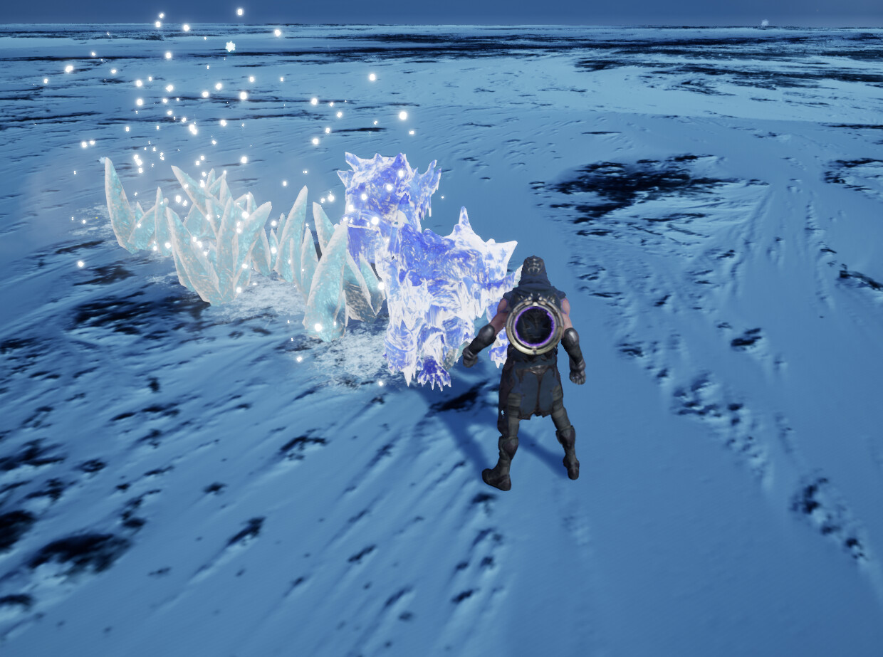 ArtStation - VFX_Frozen_Skill, animationBlueprints, cascade